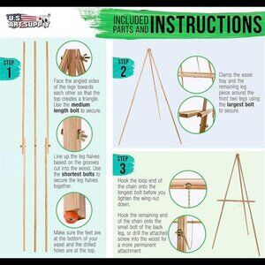 Holiday | 64 High Torrey Wooden Aframe Tripod Studio Artist Floor Easel ...